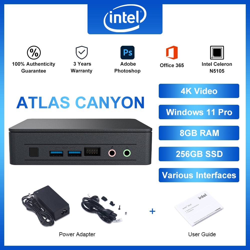 MINI PC Intel Nuc11 ATKC4 Atlas Canyon Intel 11th Celeron N5105 ...