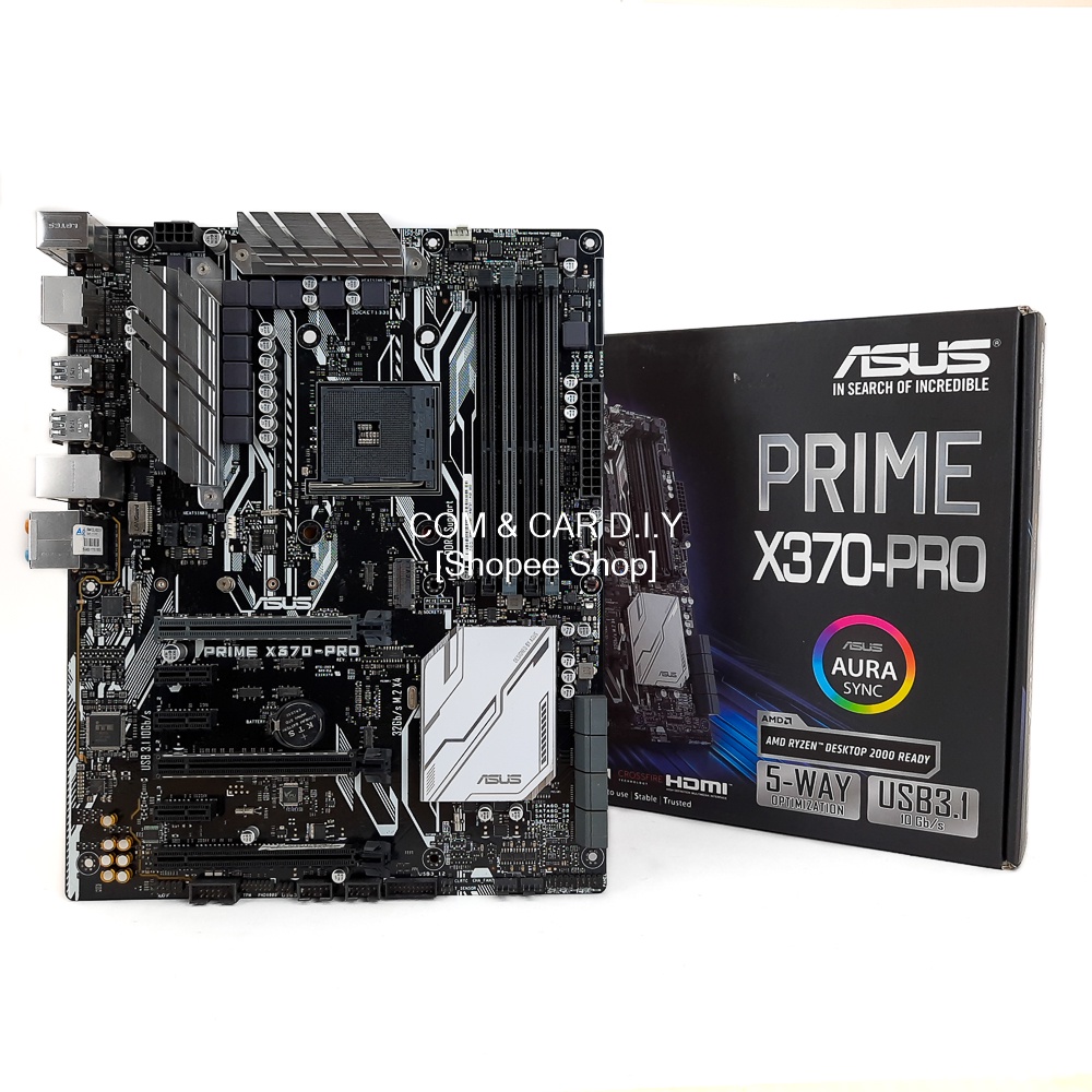 เมนบอร์ด ASUS PRIME X370 PRO (AM4 รองรับ Ryzen 3000 Series) | Shopee ...