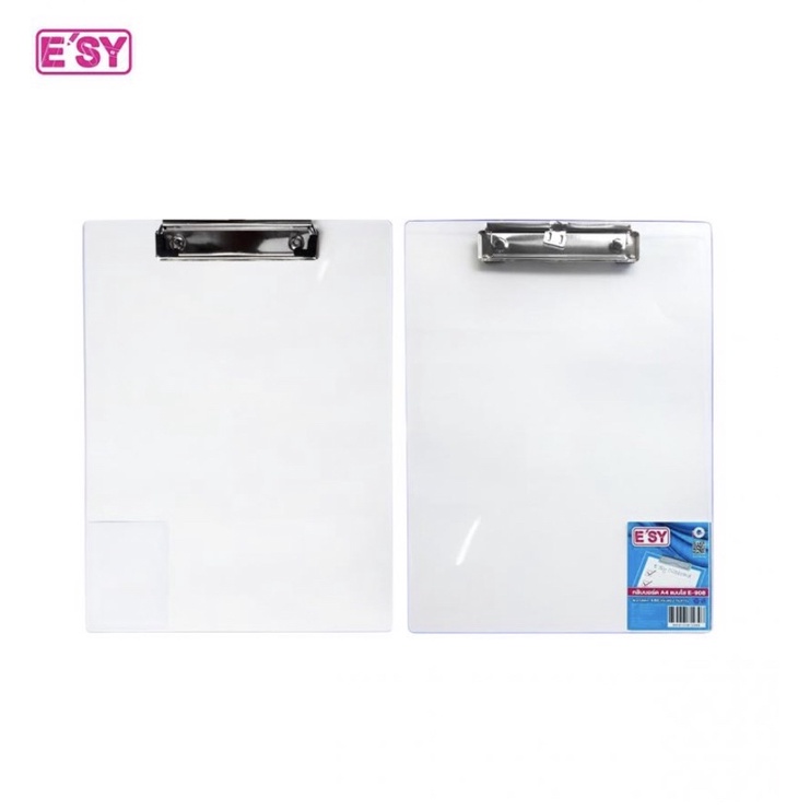 คลิปบอร์ดพลาสติก(สีใส) “E’SY” (A4) รุ่น E-908 | Shopee Thailand