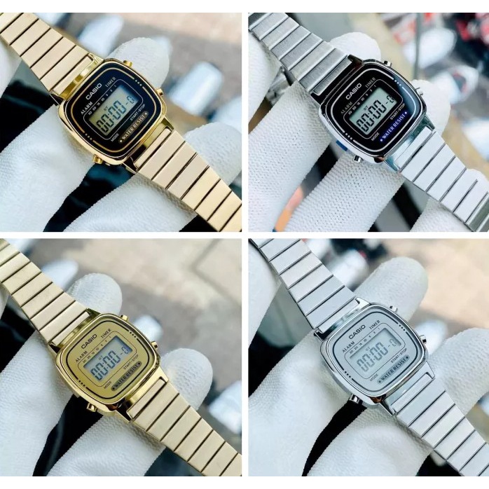 แท้ Cmg Casio รุ่น LA670 LA690 วิทเทจ series LA-670 LA670W LA670-9D ...