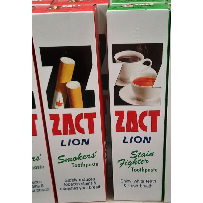 ZACT smokers' toothpaste ยาสีฟันขจัดคราบ 90กรัมและ 160กรัม | Shopee ...