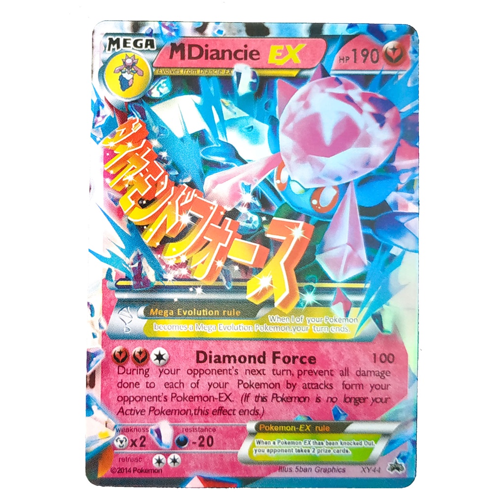 Diancie Mega EX XY44 เดียนซี่ Pokemon Card Vivid Series ภาษาอังกฤษ | Shopee Thailand