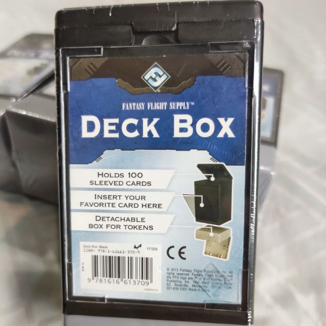 Deck box Fantasy flight supply สำหรับการ์ด 100ใบ แบบใส่ซองพร้อมที่ใส่ ...