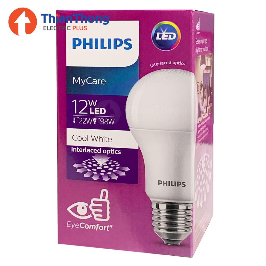 Philips หลอดไฟ LED Bulb MyCare 12W E27 | Shopee Thailand