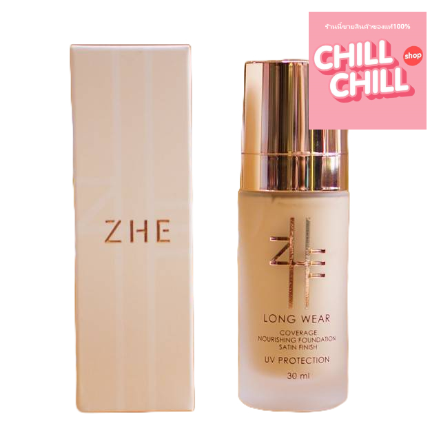 ZHE Liquid Foundation ชี รองพื้นชี รองพื้นเนื้อซาติน ขนาด 30 ml. กันน้ำ ...
