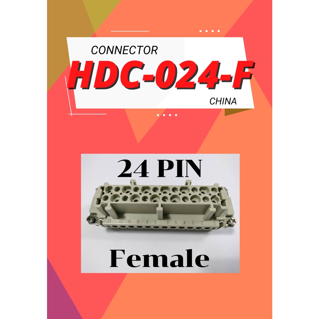 HDC-024-F CONNECTOR ตัวเมีย | Shopee Thailand