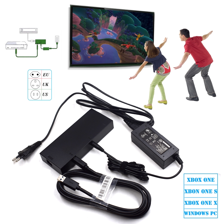 ใหม่รุ่น Kinect 2.0 Sensor AC Adapter แหล่งจ่ายไฟสําหรับ Xbox one S / X ...