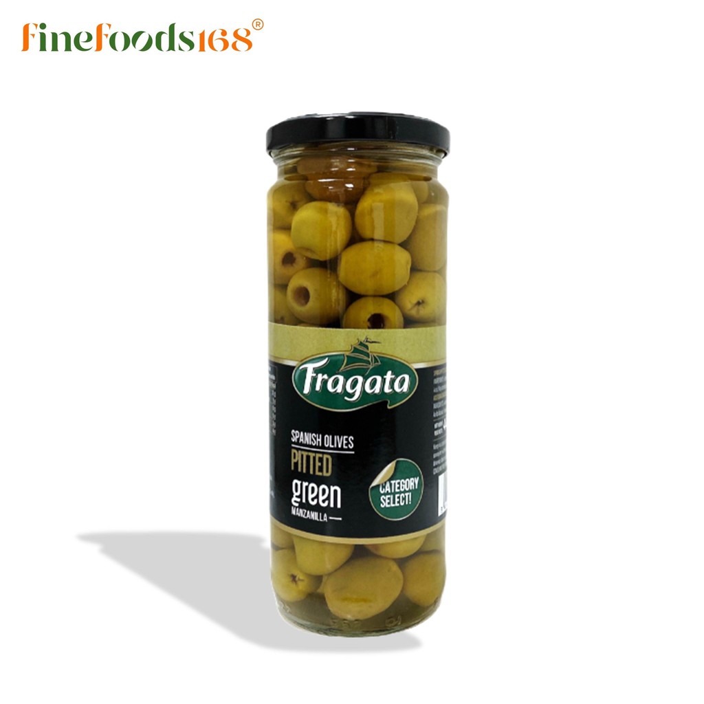 ฟรากาต้า มะกอกเขียวชนิดแกะเมล็ด 440 กรัม Fragata Pitted green Olives 440 g. | Shopee Thailand