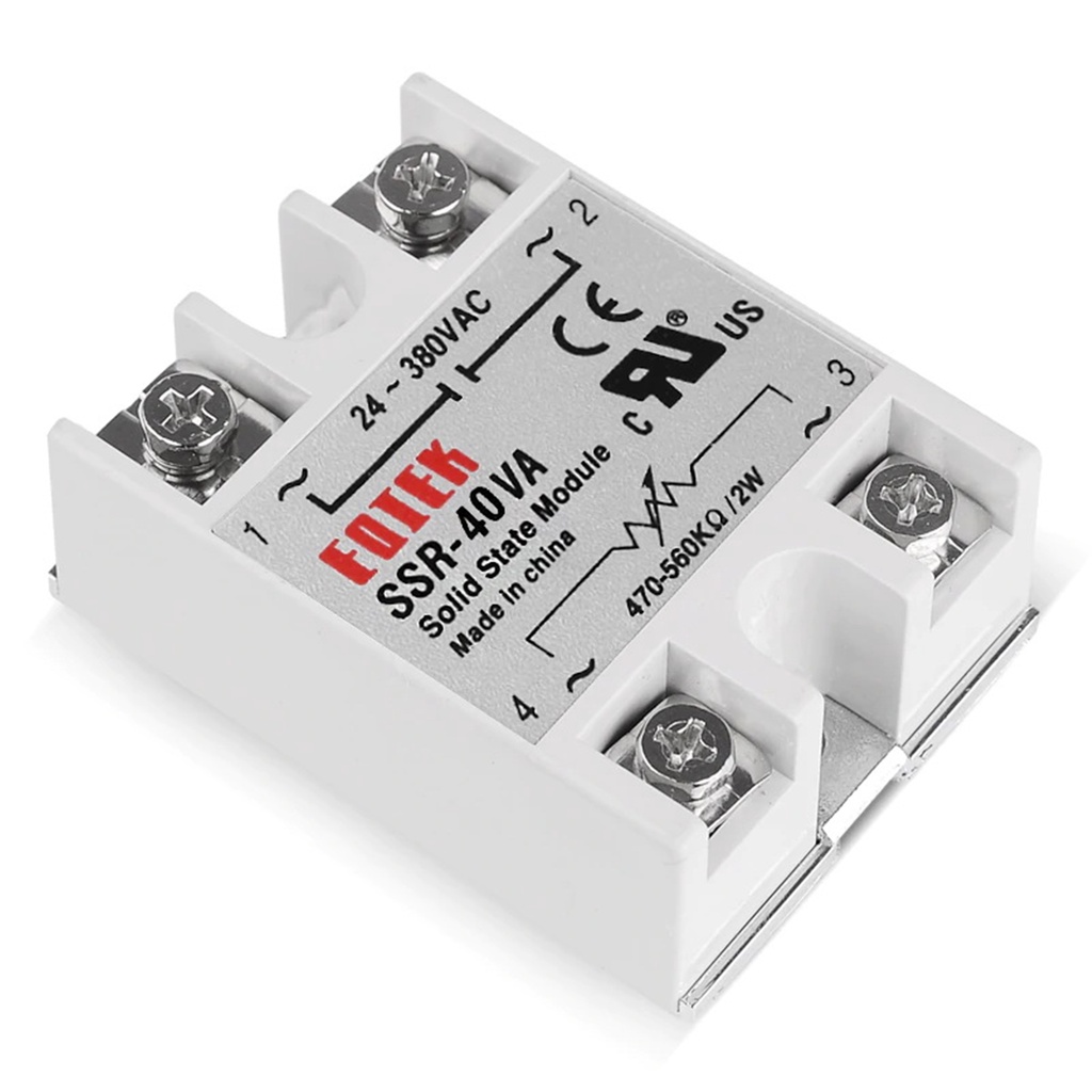 40DA SSR-40VA Solid State Relay Module Single Phase AC 24-380VAC โซลิดเสตทรีเลย์ คุณภาพสูงพร้อม ...