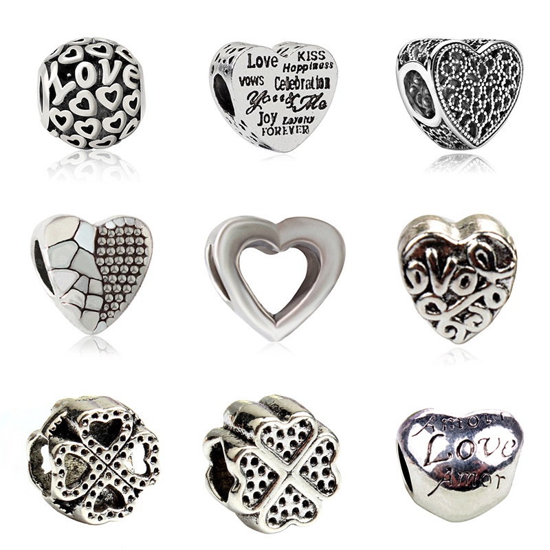 สร้อยข้อมือ ลูกปัด อัลลอย รูปหัวใจ ใบโคลเวอร์สี่แฉก S925 2022 | Shopee Thailand