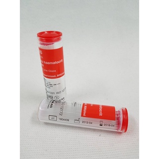 Micro hematocrit Red tubes/Capillary tube ทิ้วฮีมาโตคริต Vitrex BRIS ...