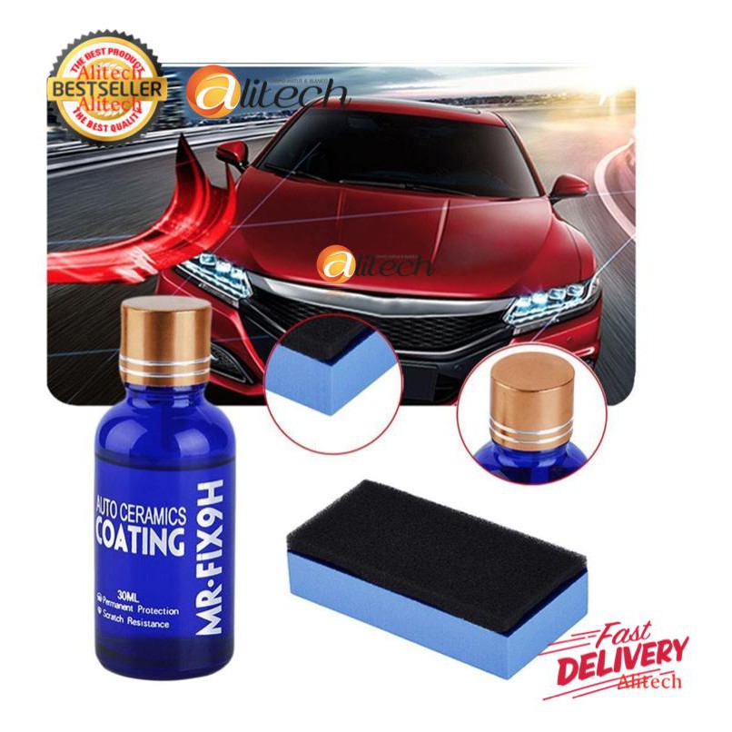 Alitech MR FIX เคลือบแก้วแท้ ความกระด้าง 9H แข็งเป็นผลึกแก้วใส 100% รุ่น PURE AUTO CERAMICS ...