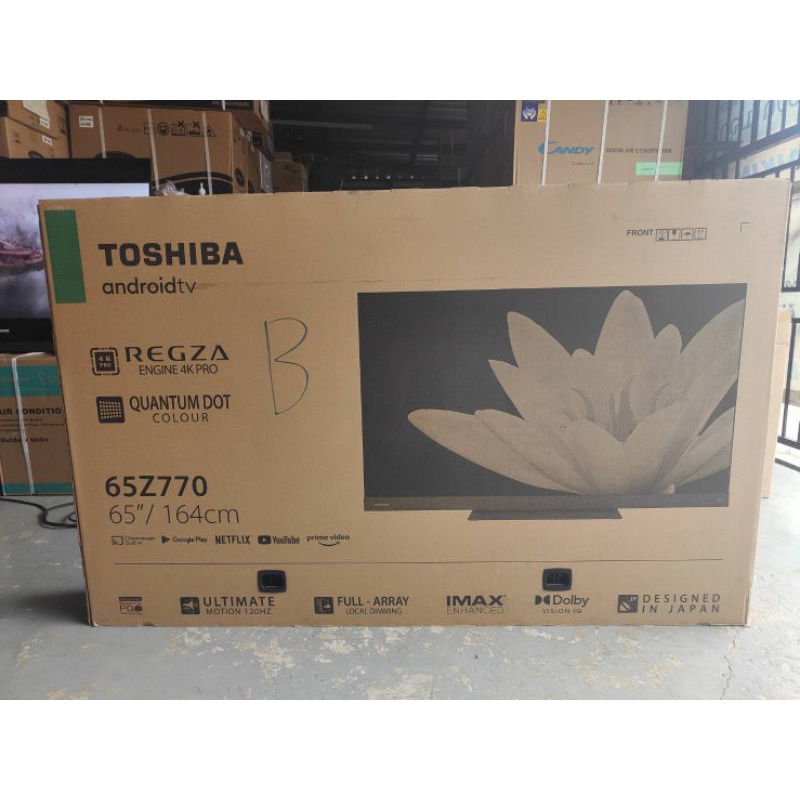 🎀Toshiba Android TV 65" รุ่น 65Z770KP = 24,500บ. | Shopee Thailand