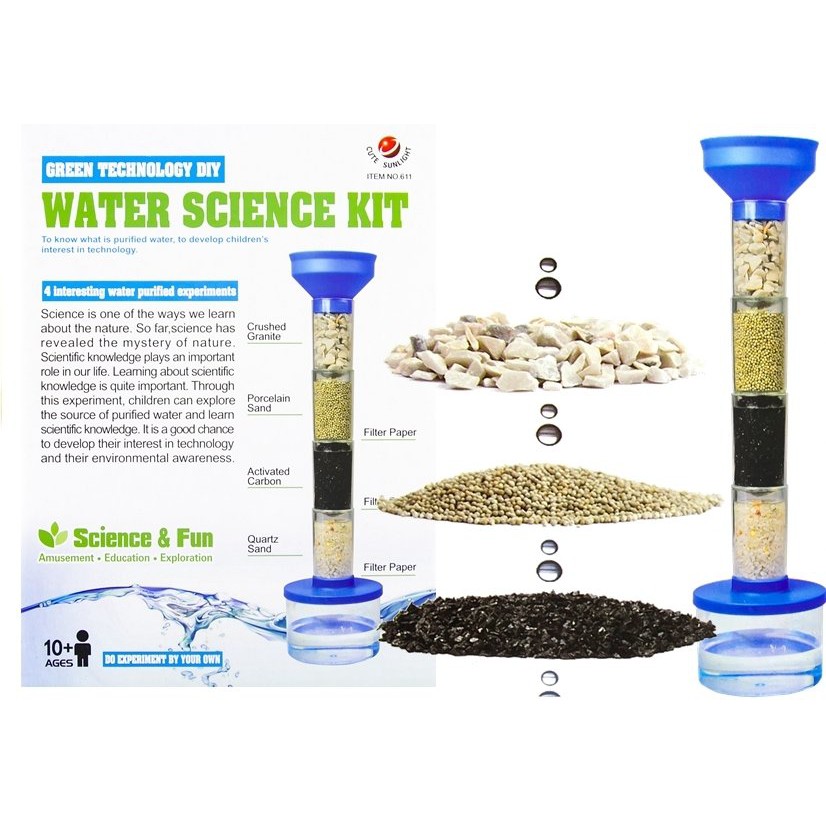 Water Science Kit ชุดเรียนรู้การกรองน้ำ | Shopee Thailand