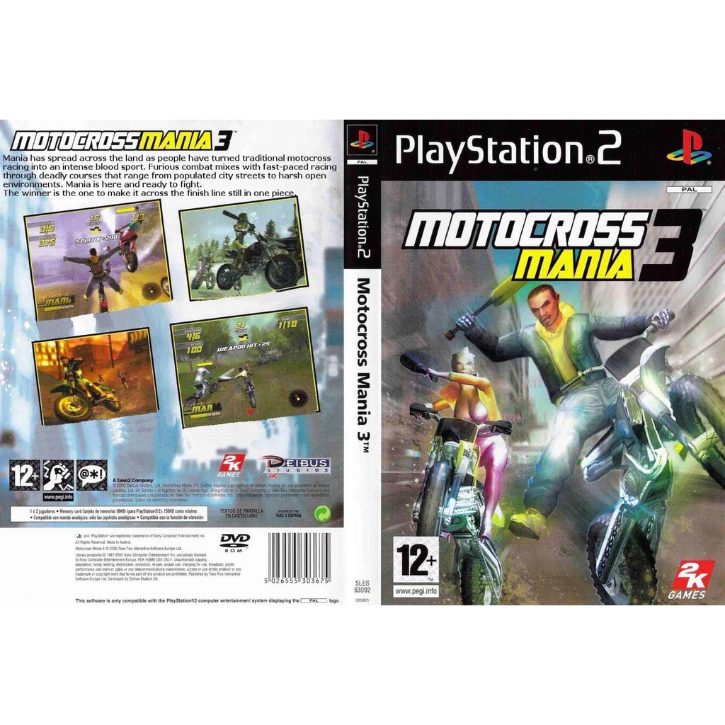 Motocross Mania 3 แผ่นเกมส์ PS2 | Shopee Thailand