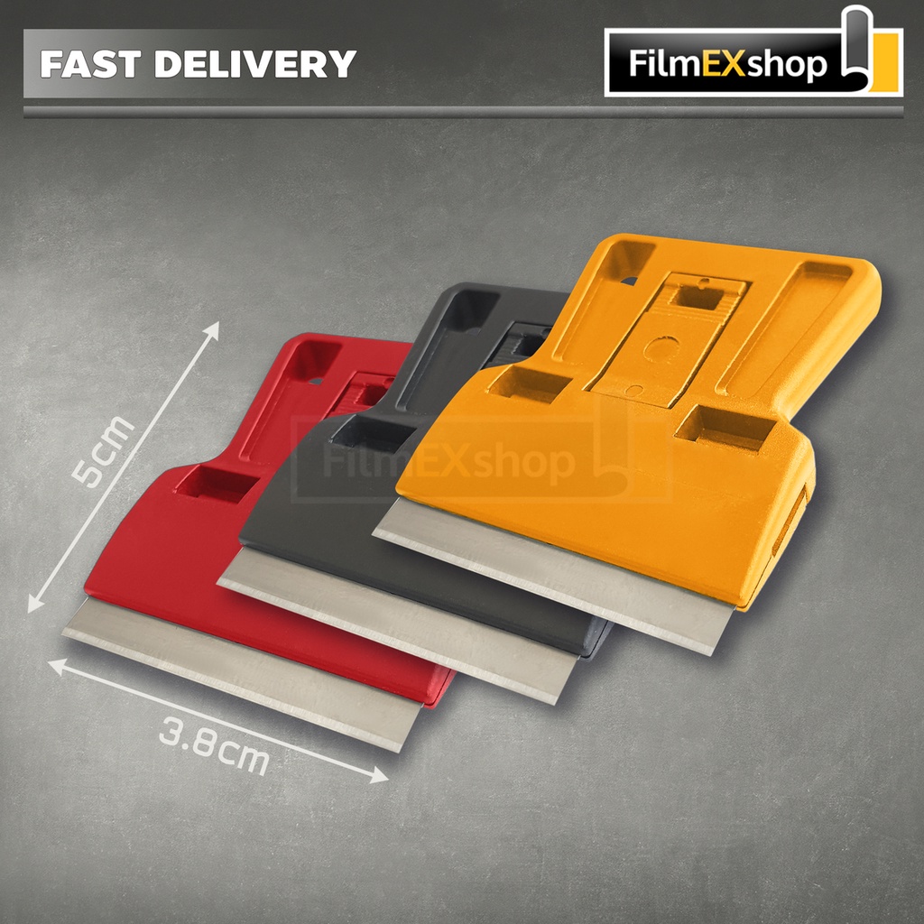 มีดขูดทำความสะอาดกระจก มีดขูดสี ลอกฟิล์ม คัตเตอร์ขูดสี เครื่องมือติดฟิล์ม Mini Glass Scraper SCR ...