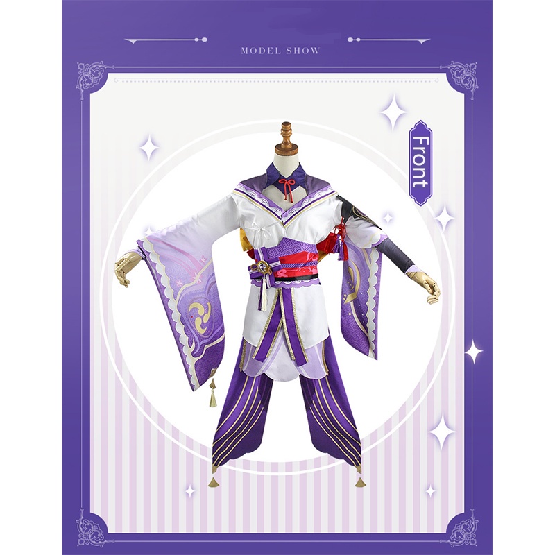 Genshin Impact Raiden Shogun Cosplay Clothing Game Comic Character ...