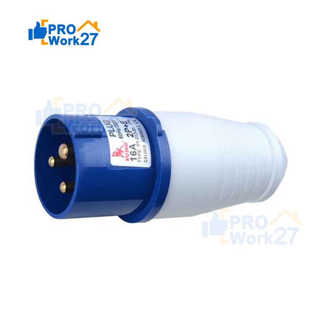 SUMO พาวเวอร์ปลั๊ก ตัวผู้ ตัวเมีย ต่อกลาง 2P+E 16A ของแท้ 100% SUMO ...