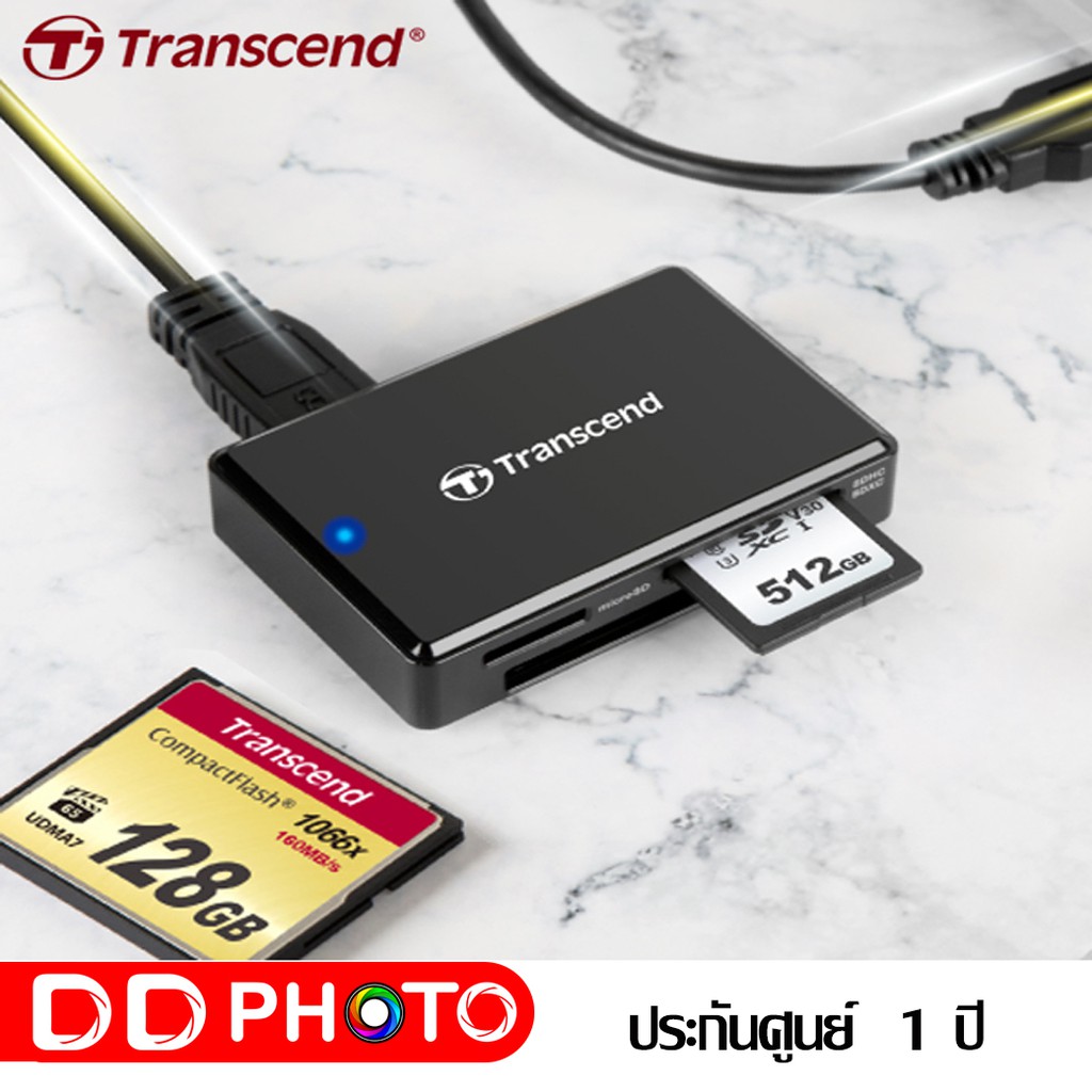 Transcend RDF8K2 USB 3.1 Multi Card Reader รับประกันศูนย์ | Shopee Thailand
