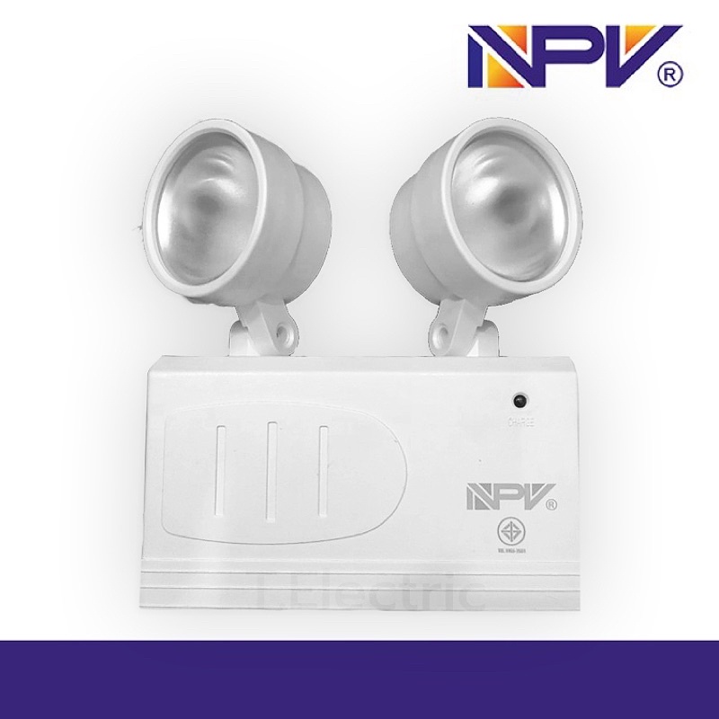 🔆 NPV ไฟฉุกเฉิน ไฟสำรอง 4W แสงขาว LED EMERGENCY ประหยัดไฟ หลอดไฟ LED ...