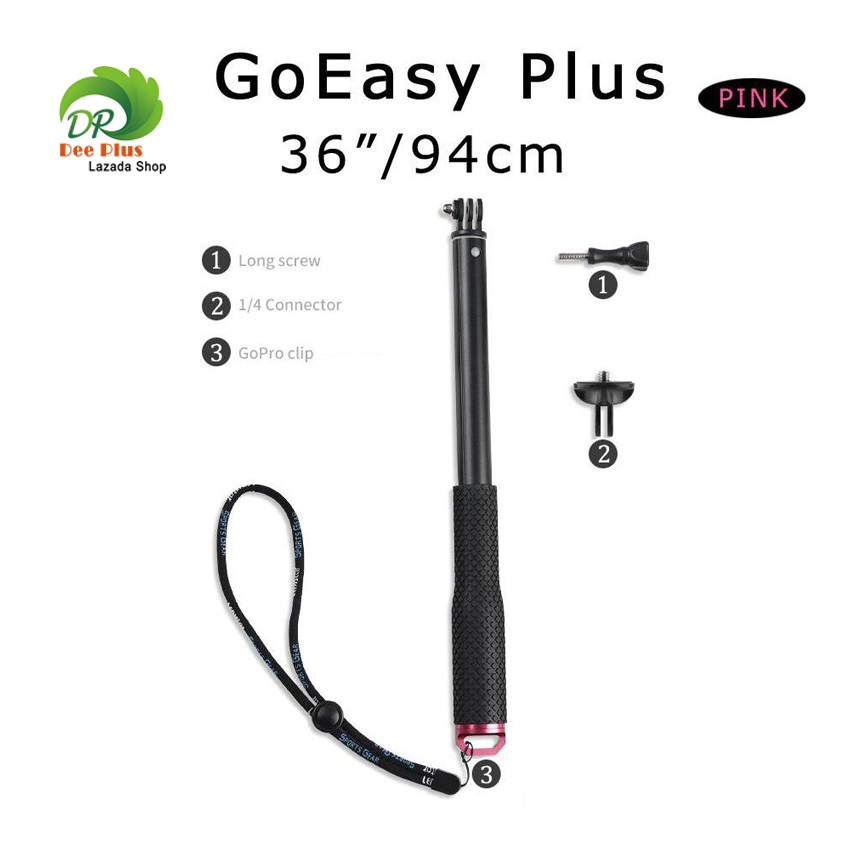 36inch/94cm GoPro Selfie stick Handheld Monopod GoEasy Plus GoPro Selfie สติ๊ก 36นิ้ว / 94ซม. ...