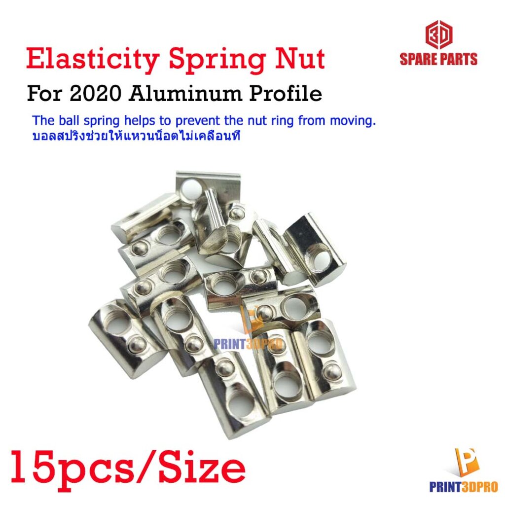 Screw Nut Half Round Elasticity Spring Nut Block for 2020 Aluminium ...