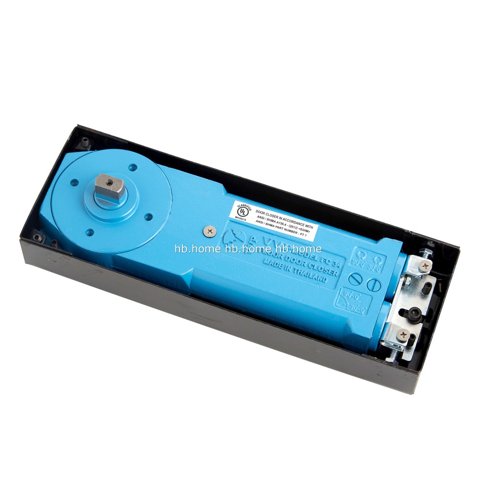 VVP โช้คฝังพื้น รุ่น FC34 ไม่รวมอุปกรณ์ สำหรับประตูบานกระจกเปลือย มี2ฟังค์ชั่นให้เลือก แบบตั้ง ...