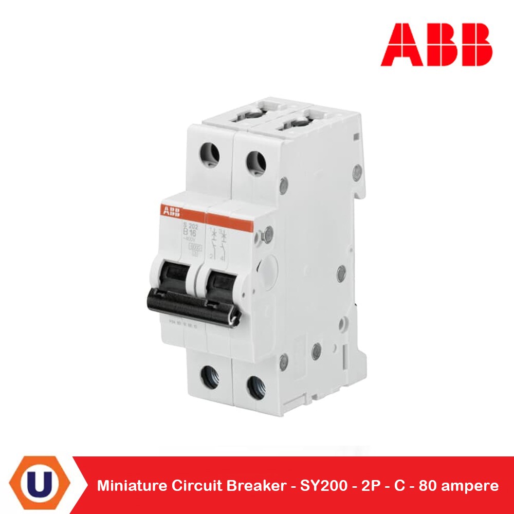 ABB : Miniature Circuit Breaker (MCB) ขนาด 80A,10kA,2P รุ่น SY202- C80 :2CDS252230R0804 สั่งซื้อ ...