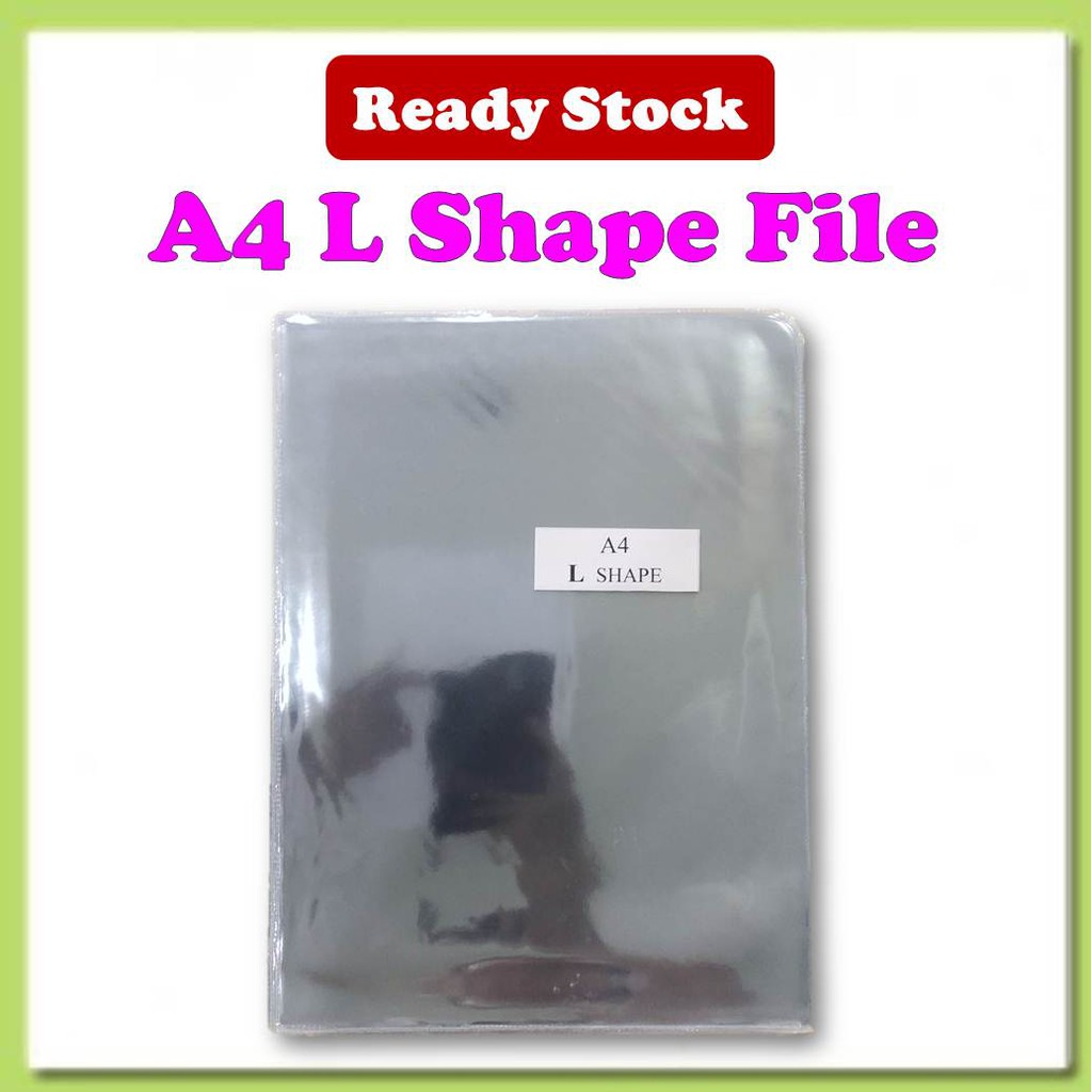 แฟ้ม A4 L Shape A4 แฟ้มใส A4 L แฟ้ม Buka L Shape Lutsinar | Shopee Thailand
