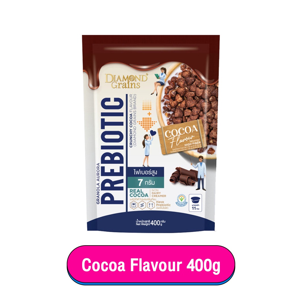 Diamond Gralins Prex Crunchy กราโนล่า พรีกซ์ครันชี่ ขนาด 400 กรัม รส ...