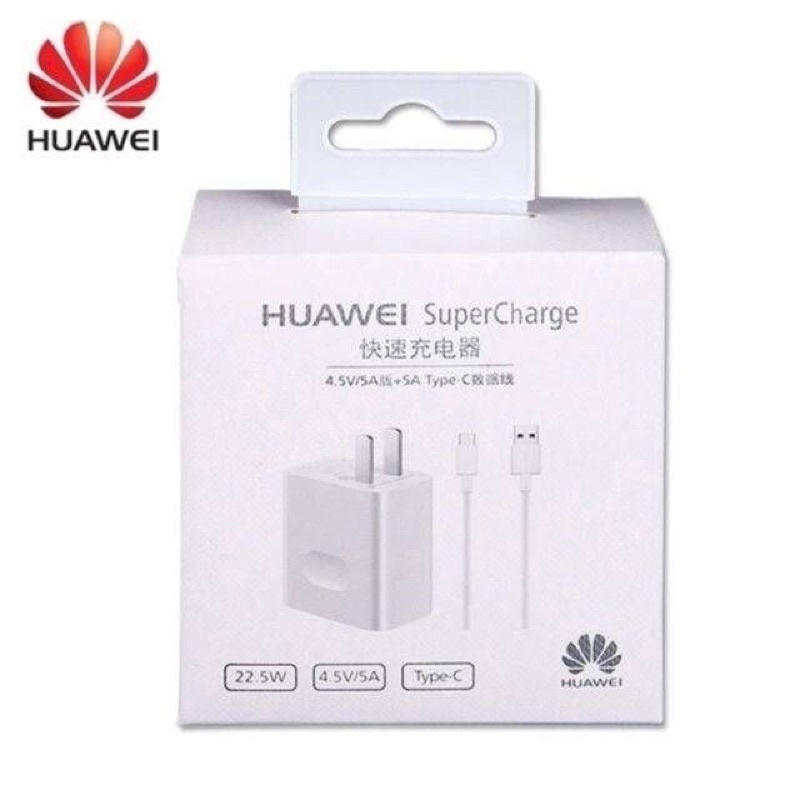ชุดชาร์จ Huawei Super Charge 22.5W 9V-5A TypeC 5A ชาร์จเร็ว ชาร์จด่วน P20,P20Pro,Mate9,Mate10 ...
