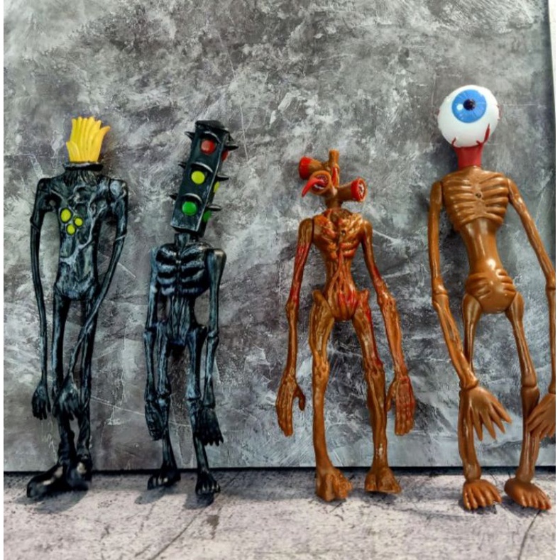 โมเดล Siren Head scp 6789 กับ scp อื่นๆ 1ชุดมี4แบบสูง25เซนติเมตร สามารถ ...