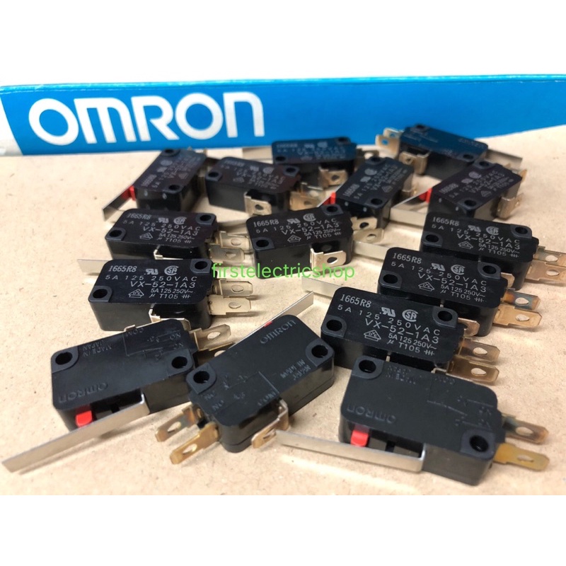 Micro Switch ไมโครสวิตช์ ของแท้ Omron รุ่น VX-52-1A3 ก้านยาว | Shopee Thailand
