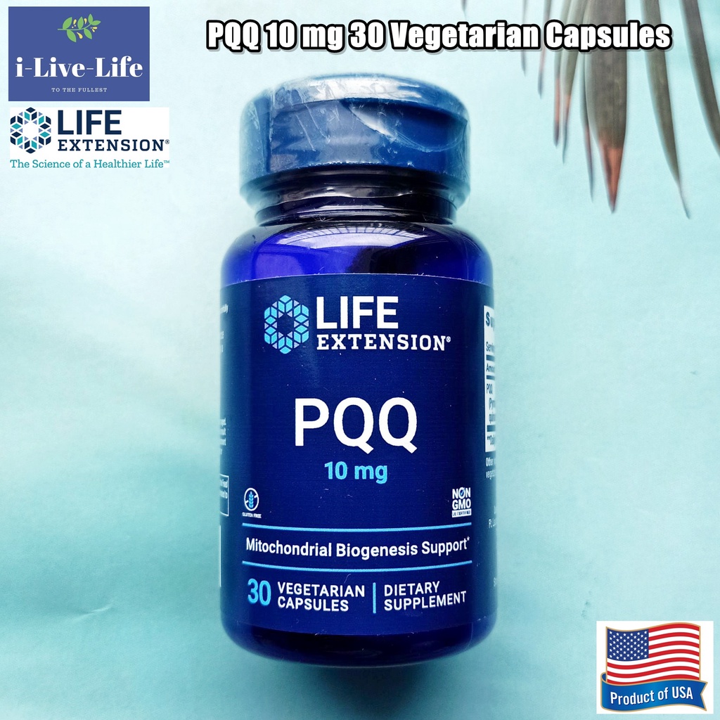 พีคิวคิว PQQ 10 mg 30 Vegetarian Capsules (Life Extension) | Shopee Thailand