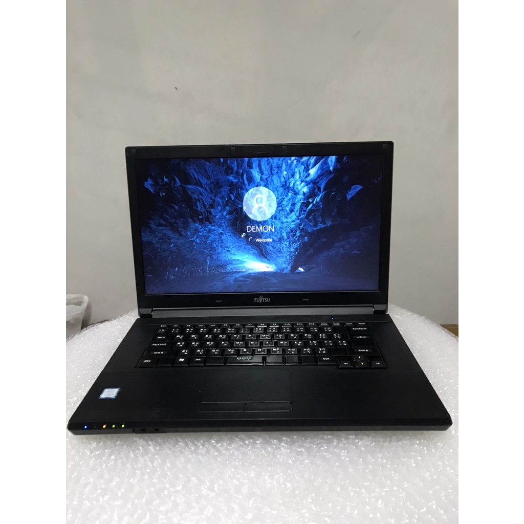 โน๊ตบุ๊คมือสอง Fujitsu Core i3-7100u รุ่นA577 (RAM DDR4 4GB/HDD:500GB ...