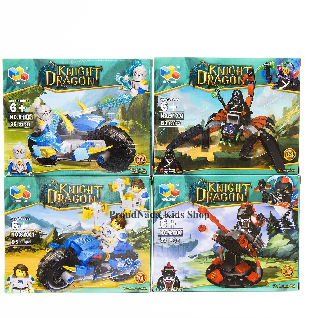 ProudNada Toys ของเล่นเด็กชุดตัวต่ออัศวิน QI ZHI LE 81001 KNIGHT DRAGON ...