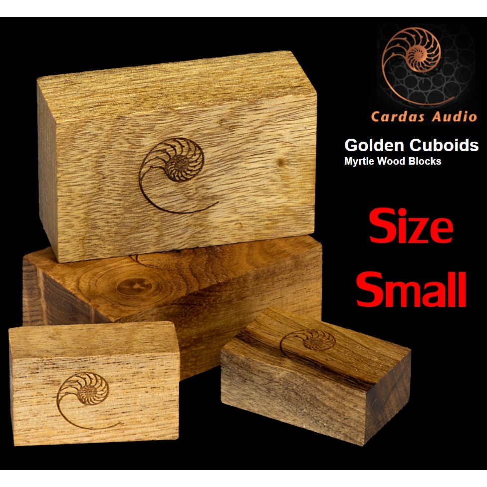 ของแท้ไม้รองเครื่องเสียง CARDAS Golden Cuboids Myrtle Wood Blocks Size ...
