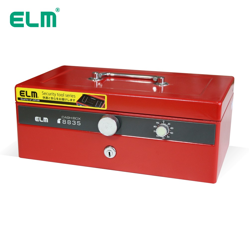 ELM (อีแอลเอ็ม) กล่องเซฟ สีแดง รหัส 8835-RED | Shopee Thailand
