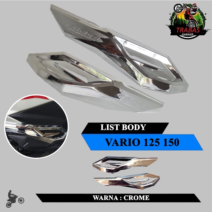 รายการ BODY HONDA VARIO 150 CROME GARNIS SET BODY VARIO 150 CROM ...
