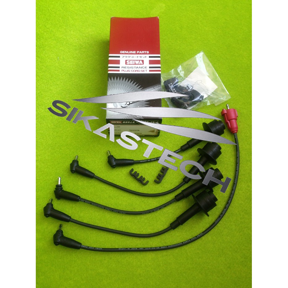 COIL AND SPARK CORD WIRE RESISTIVE / SPARK PLUG CABLE SET TOYOTA 7K-E ...