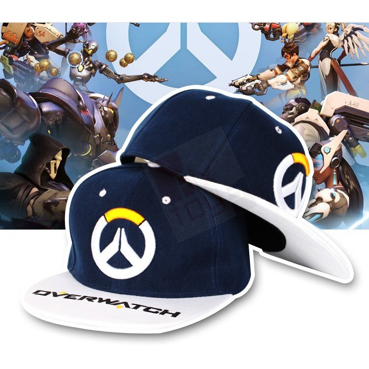 หมวก Snapback Baseball OVERWATCH (งานปัก) สีน้ำเงินกรมท่า | Shopee Thailand