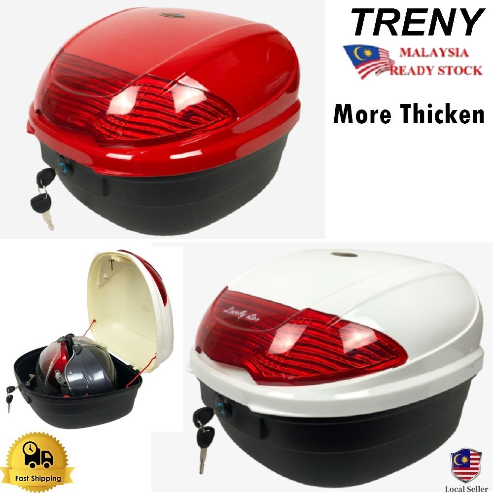 กล่องเคส สีดํา พร้อมตัวสะท้อนแสง สีแดง E30RN GIVI 34 ลิตร | Shopee Thailand