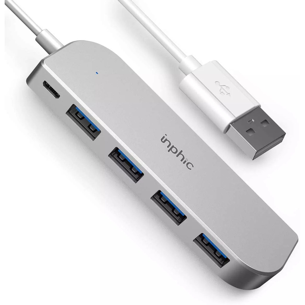 Inphic H6 USB type-C Hub【100cm】ตัวเพิ่มช่องพิ่ม4+1ช่องUSB Hub4+1 ports ...