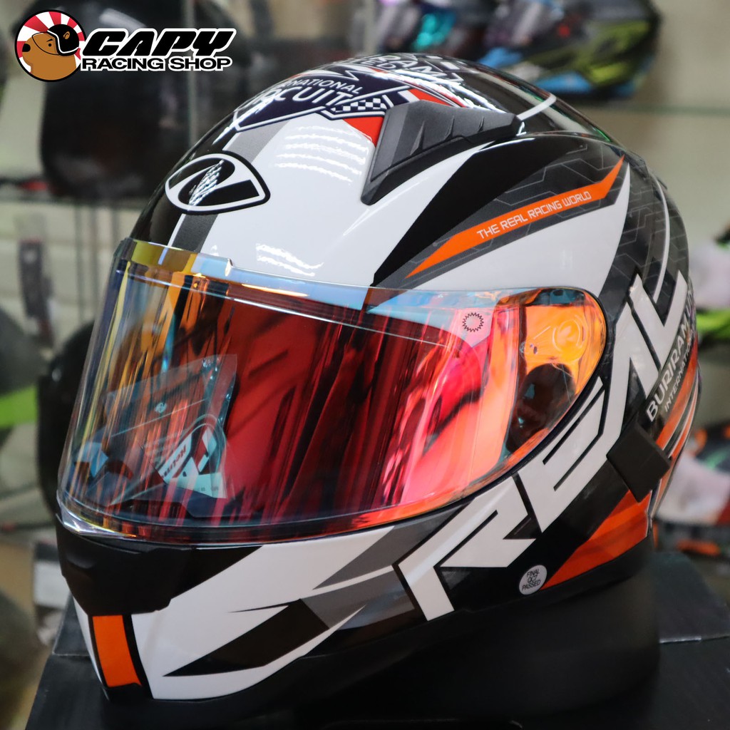 หมวกกันน็อค Real Helmet รุ่น Harrier ลาย พิเศษ LIMITED สนาม THAILAND GP ในการแข่งขัน MOTO GP ...