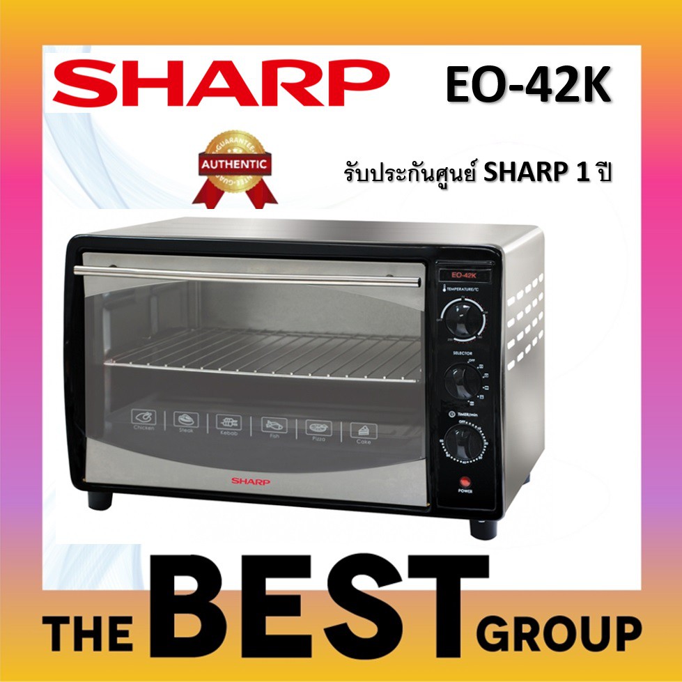 SHARP เตาอบไฟฟ้า 42ลิตร EO-42K (รับประกันศูนย์ SHARP นาน 1 ปี) | Shopee ...