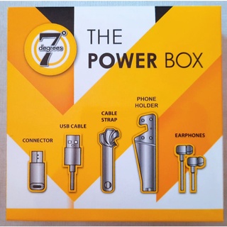 7 Degrees THE POWER BOX อุปกรณ์ชาร์จแบตพร้อมหูฟัง 5 in 1 มี 2 แบบให้ ...