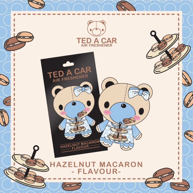 TED A CAR : กลิ่นมาการอง (Hazelnut Macaron flavour) | Shopee Thailand