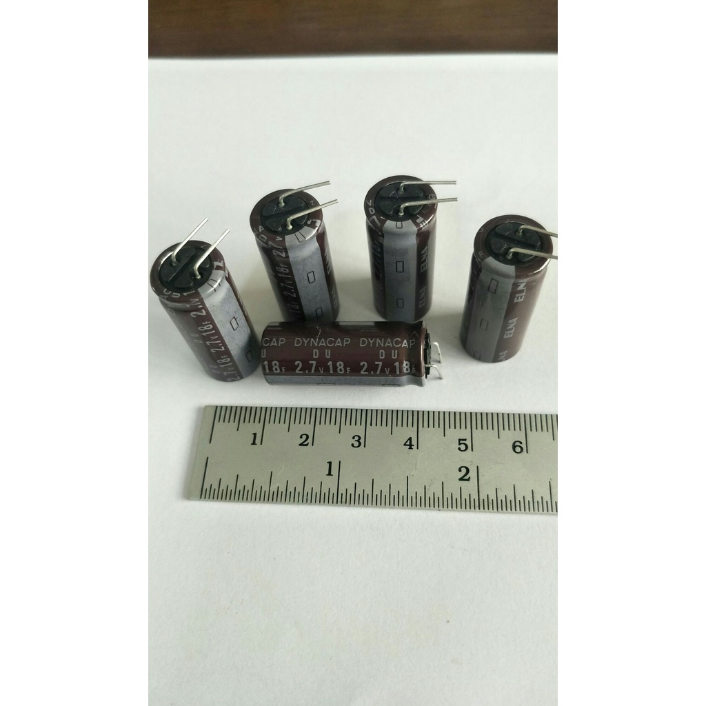 (10ชิ้น) 18F 2.7V (18ล้านไมโคร)ELNA สีน้ำตาล ขนาด13x31mm. ซุปเปอร์คาปาซิเตอร์ | Shopee Thailand