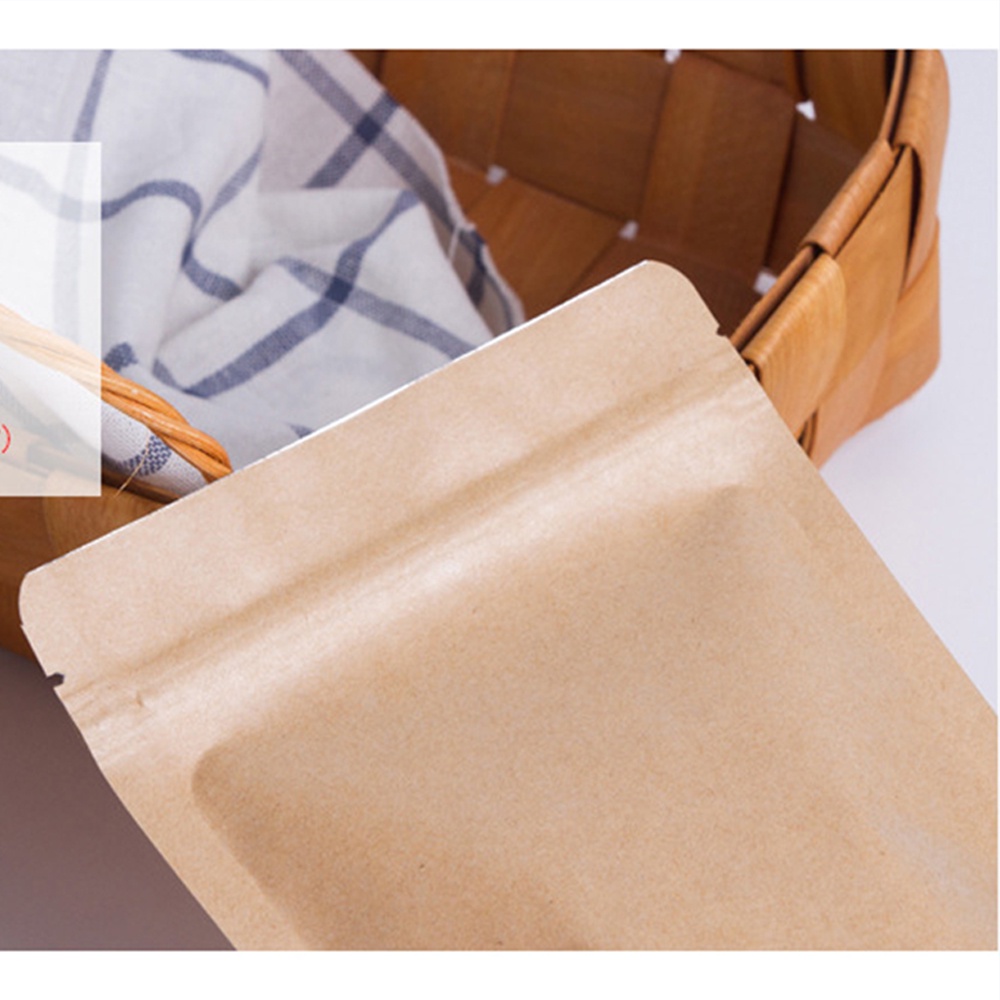 SC Paper-Pack ถุงกระดาษ ด้านในฟอยล์ ตั้งได้ ซิปล็อค (แพ็ค 50 ใบ ...