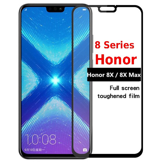 ฟิล์มกระจกเต็มจอ For Huawei Honor 8X Max 8X 8C 8A ฟิล์มกระจกนิรภัยแบบเต็มจอ Tempered Glass Honor ...